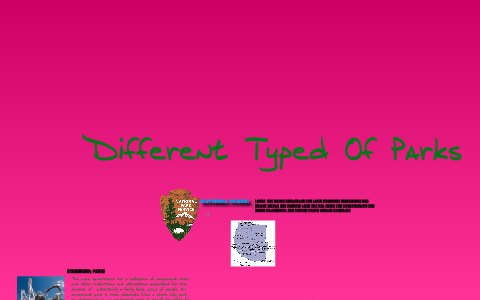 Different Types of Parks ! by Amoni Owens