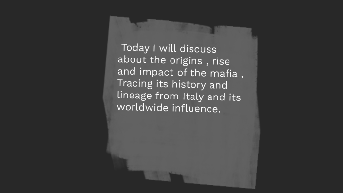 Mafia's Code and Its Legacy by jason chavarria on Prezi