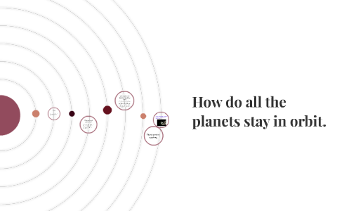 How The Planets Stay In Orbit