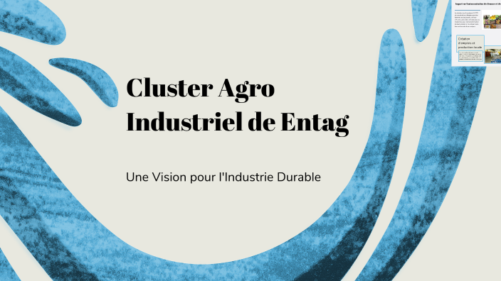 Projet de création du Cluster Agro Industriel de Entag by Ibrahima ...