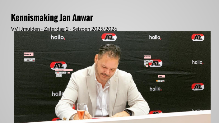 Kennismaking met Trainer Jan Anwar by Jan Anwar on Prezi