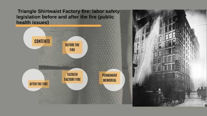 Triangle Shirtwaist Factory fire: labor safety legislation before and ...