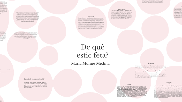 De què estic feta jo? by Maria Munné Medina on Prezi