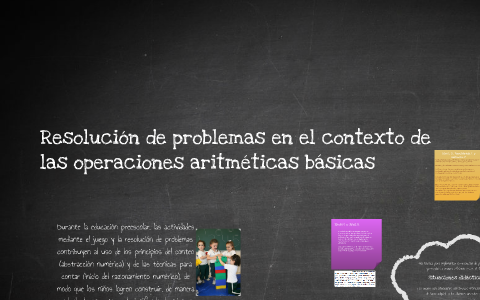 Resolución de problemas en el contexto de las operaciones ar by Frida ...