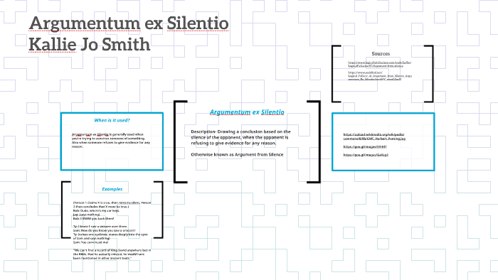 Argumentum ex Silentio by kallie smith on Prezi