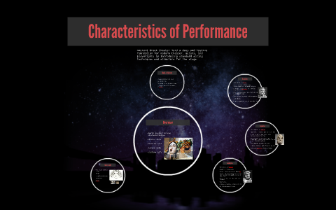 Characteristics of Performance by David Fenderson on Prezi