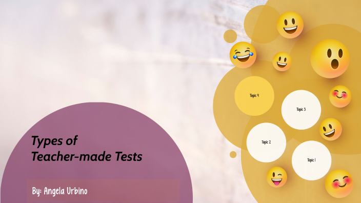 Types of Teacher-made Tests by Angela Urbino on Prezi