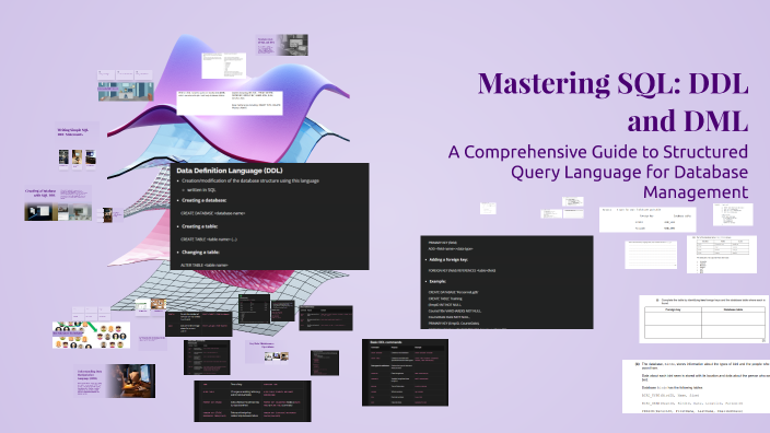 Mastering SQL: DDL and DML by Sean Chiwundo on Prezi