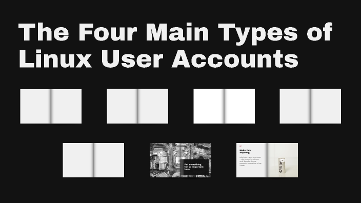 The Four Main Types of User Accounts on Linux by Lauren Foster on Prezi