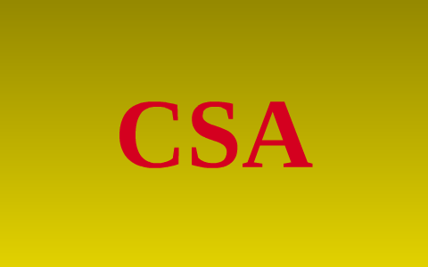 CSA by Eamonn Hunter on Prezi