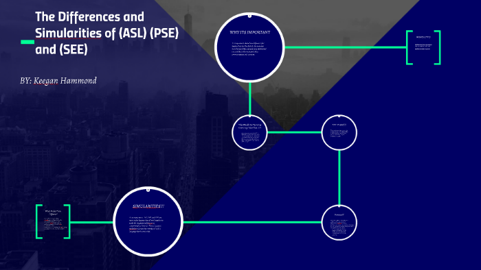 The Differences and Simularities of (ASL) (PSE) and (SEE) by keegan ...