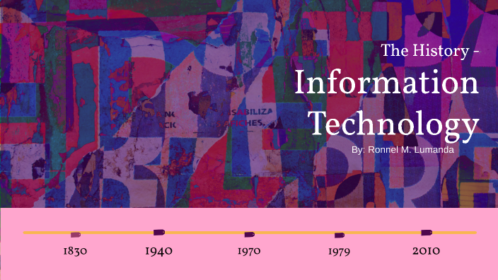 History Of Information Technology Lab: Create A Timeline by Ronnel ...