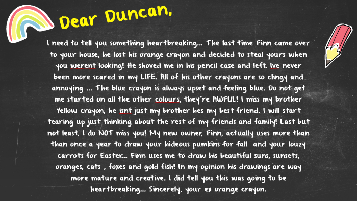 Dear Duncan, by paige kirkman on Prezi