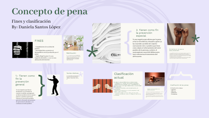 Concepto de pena, fines y clasificación by DANIELA SANTOS LOPEZ on Prezi