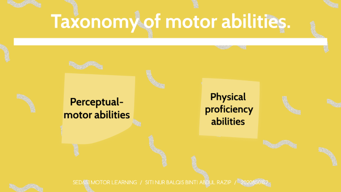 TAXONOMY OF MOTOR ABILITIES by Nur Balqis on Prezi