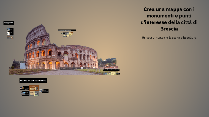 Crea una mappa con i monumenti e punti d'interesse della città di ...