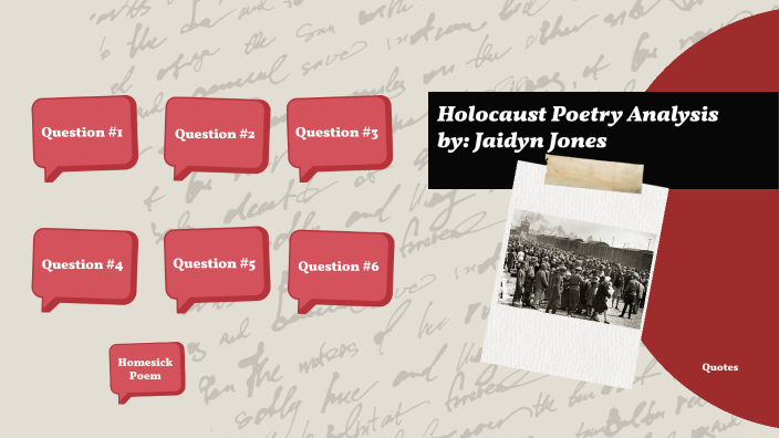 Holocaust Poetry Analysis by jaidyn jones on Prezi
