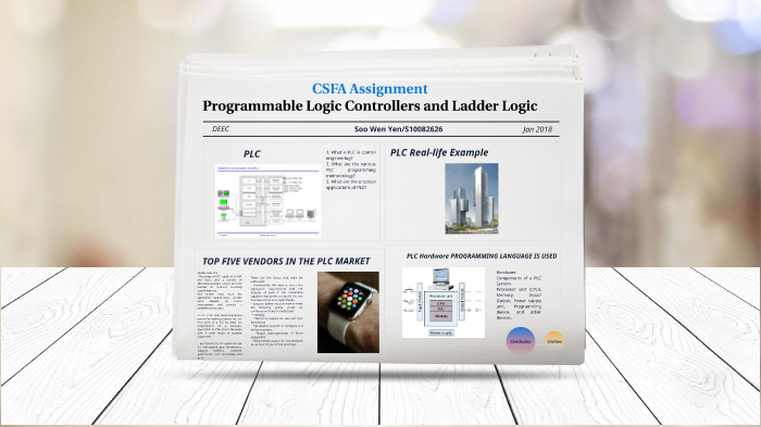 CSFA Assignment - Programmable Logic Controllers and Ladder Logic by Milly Soo on Prezi