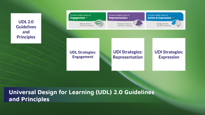 Universal Design for Learning (UDL) 2.0 guidelines and principles by HL ...