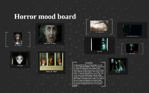 Horror mood board by