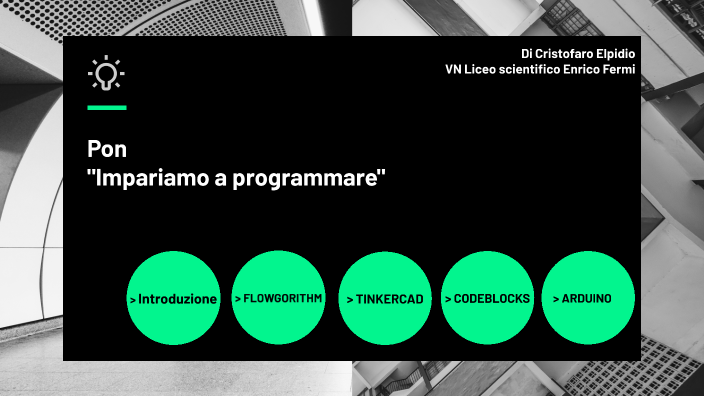 Pon impariamo a programmare by Elpidio Di Cristofaro on Prezi