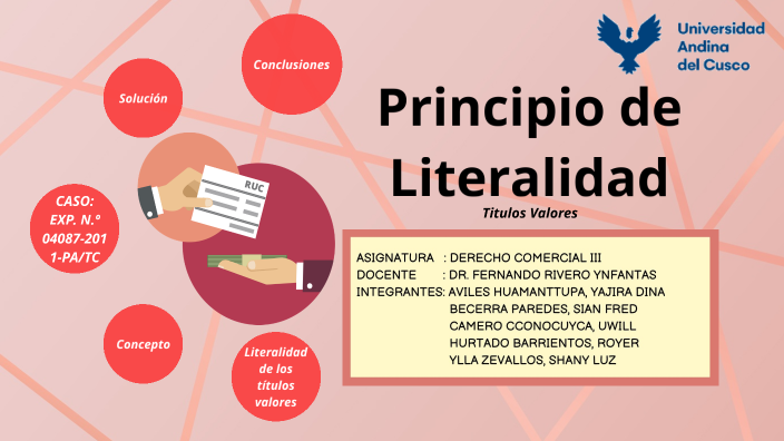 Principio de Literalidad by Yajira Dina on Prezi