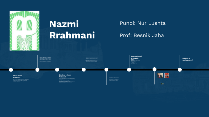 Nazmi Rrahmani by Nur Lushta on Prezi