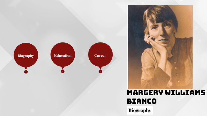 Margery Williams Bianco Biography by The Prosper Game on Prezi