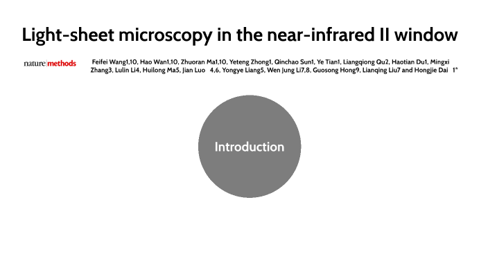 Light Sheet Microscopy in the Near-Infrared II Window by on Prezi