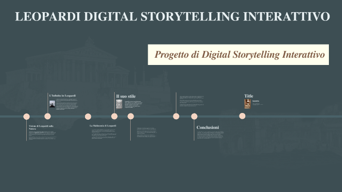 LEOPARDI DIGITAL STORYTELLING INTERATTIVO by nicole molyneux on Prezi