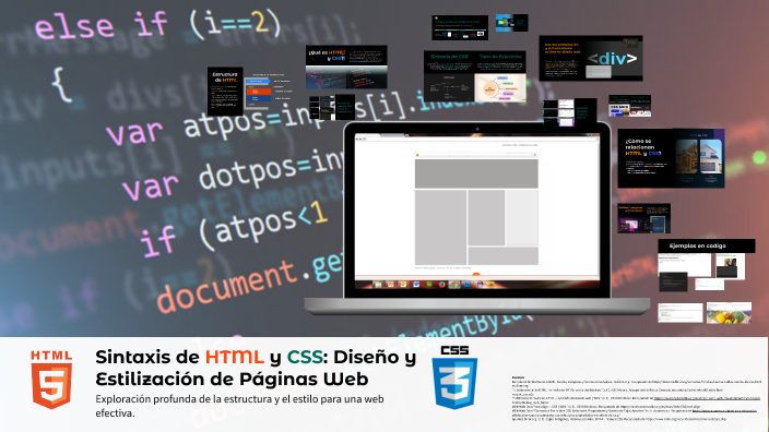 Sintaxis de HTML y CSS: Diseño y Estilización de Páginas Web by Jothan ...