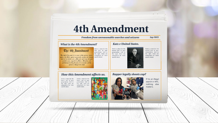 Bill of Rights Mini Project: 4th Amendment by Benjamin Green on Prezi
