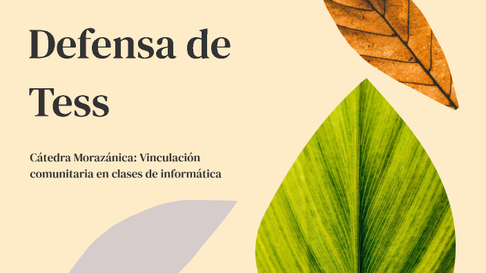 Defensa de Tess by David Castillo Ramos on Prezi
