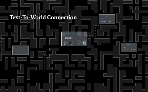 Text-To-World Connection by on Prezi