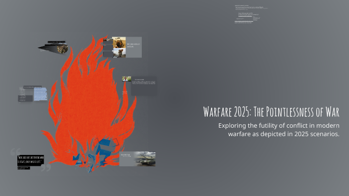 Warfare 2025: The Pointlessness of War by LOGAN SCHELIN on Prezi
