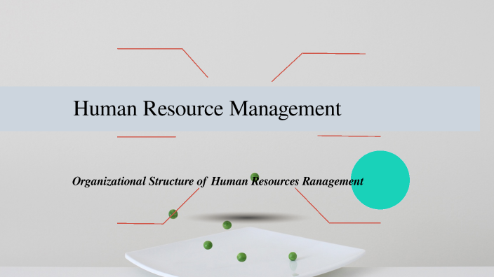 Organizational structure of human resources management by esmail omar ...