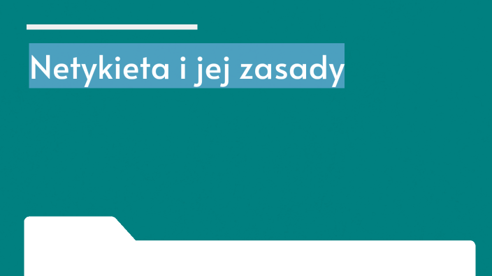 Netiquette Basics by Sebastian Olejniczak on Prezi