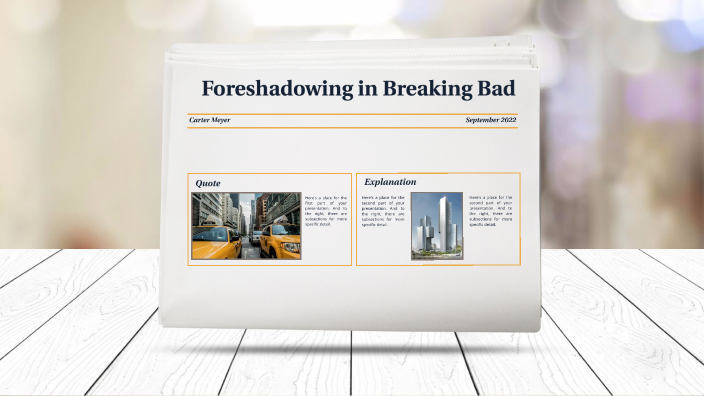 Foreshadowing Assignment by Carter Meyer on Prezi
