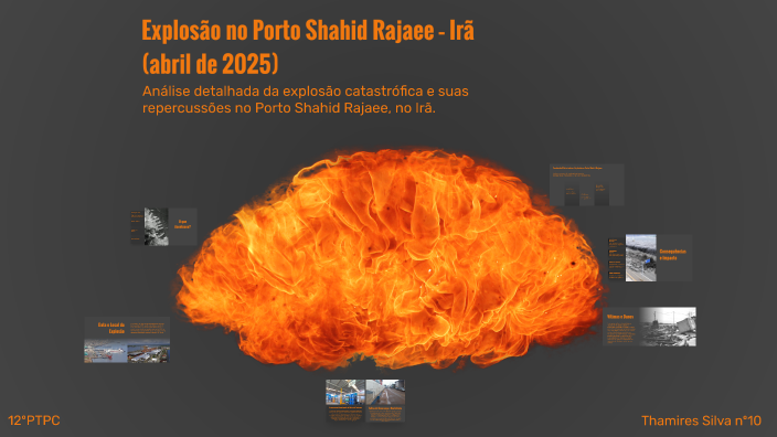 Explosão no Porto Shahid Rajaee – Irã (abril de 2025) by Thamires Silva ...