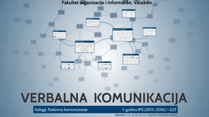 VERBALNA KOMUNIKACIJA by Daniel Redzic on Prezi
