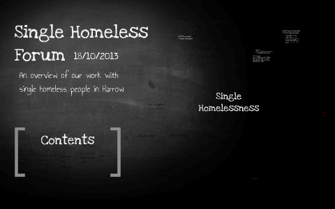 Single homelessness in Harrow by Adam Stephenson on Prezi