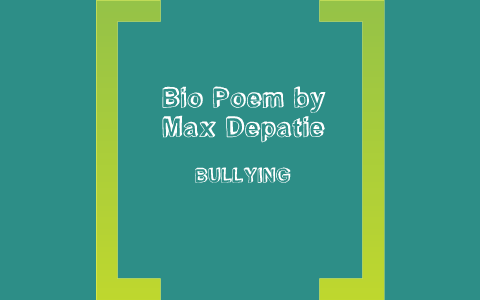 Bullying by Max Depatie