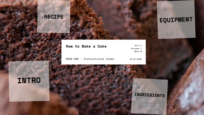 How to Bake a Cake by wael makarem