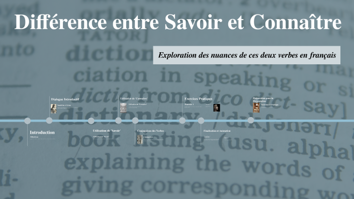 Différence entre Savoir et Connaître by Marie Curie on Prezi