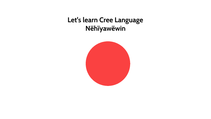 Let's learn cree language nēhīyawēwin by Melantha on Prezi