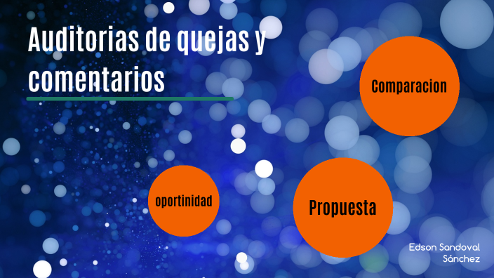 Sistema de auditorias de quejas y comentarios by EDSON SANDOVAL on Prezi