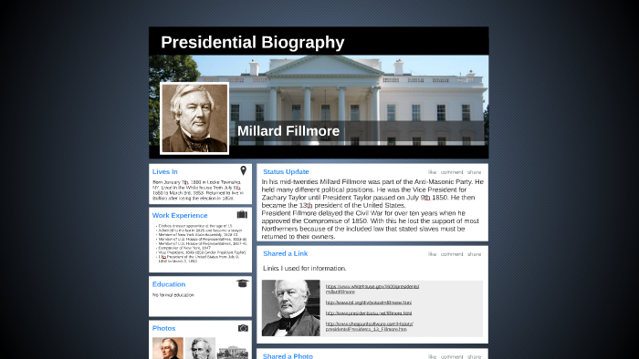Presidential Profile by Sharon Millard on Prezi