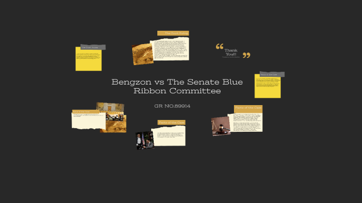 Case Digest: Bengzon vs The Senate Blue Ribbon Committee by Josh Kram ...