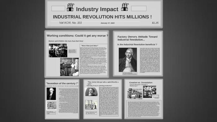 INDUSTRIAL REVOLUTION NEWSPAPER by Stephanie Gonzalez on Prezi