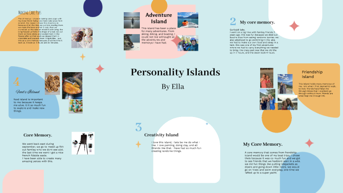 Personality Islands by Ella Wlash on Prezi